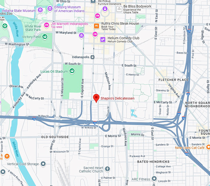 16. shapiro's delicatessen map