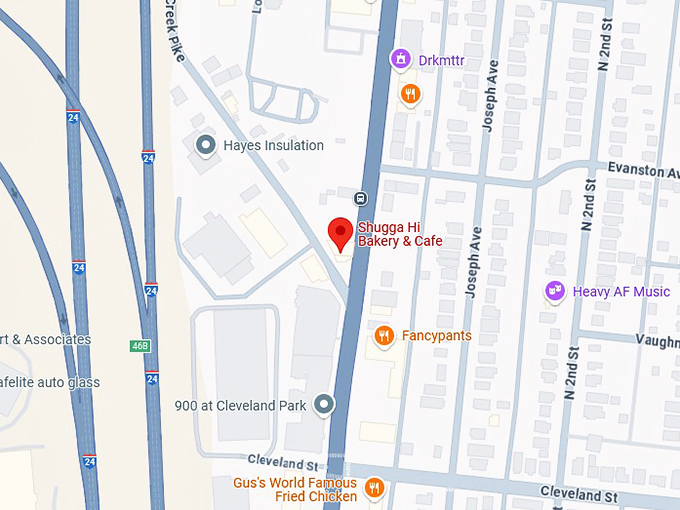 16. shugga hi bakery & cafe map