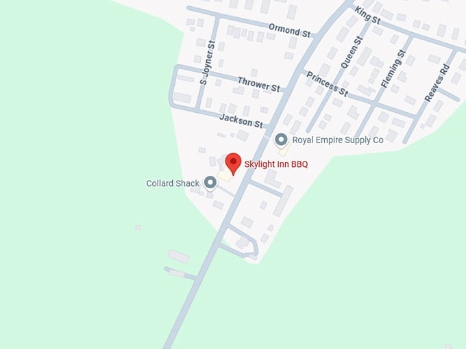 16. skylight inn bbq map