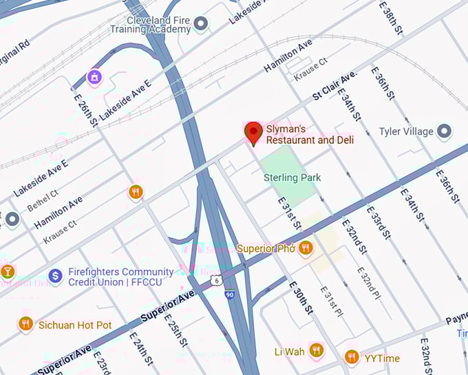 16. slyman's deli map