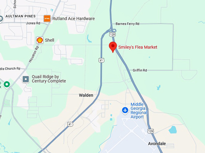 16. smiley's flea market map