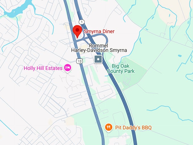 16. smyrna diner map