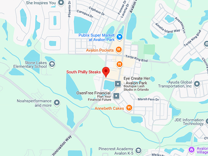 16. south philly steaks map