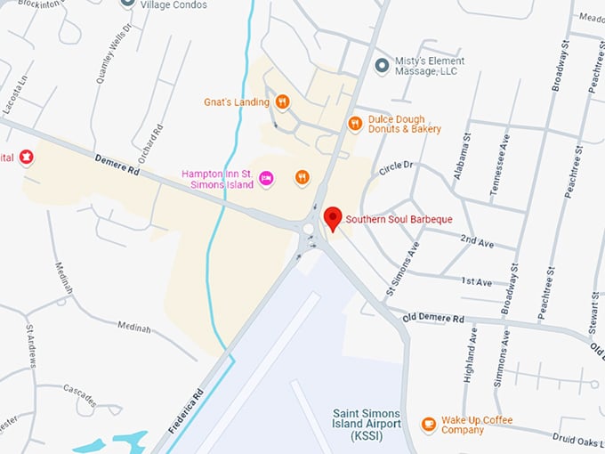 16. southern soul barbeque map