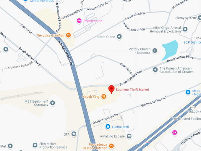 16. southern thrift market map