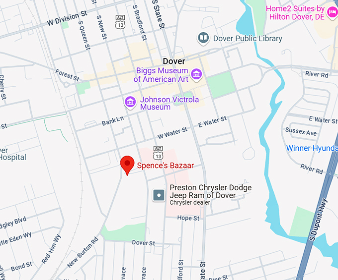 16. spence's bazaar map