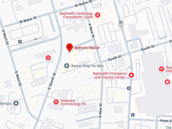 16. spence's bazaar map