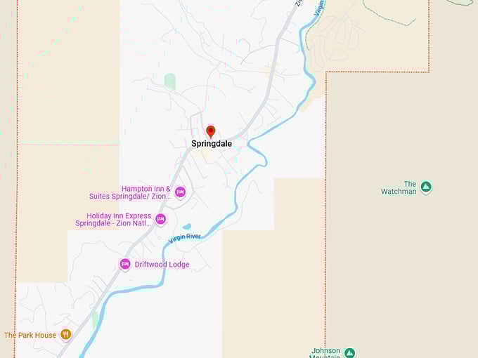 16. springdale map