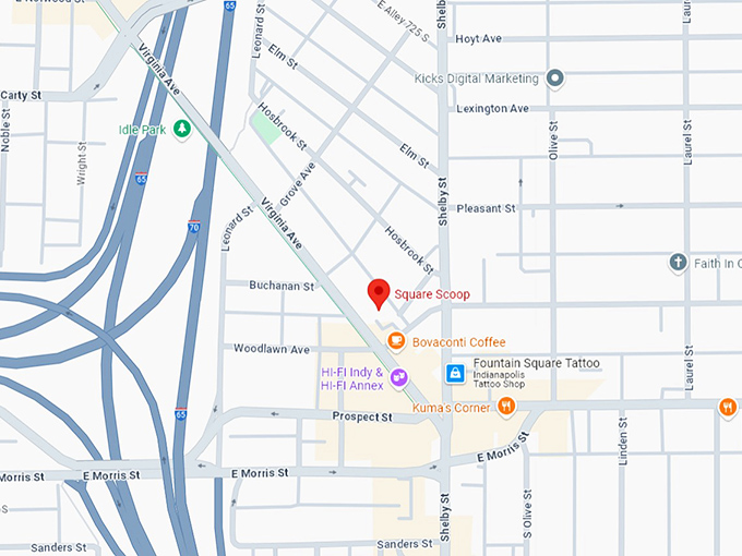16. square scoop map