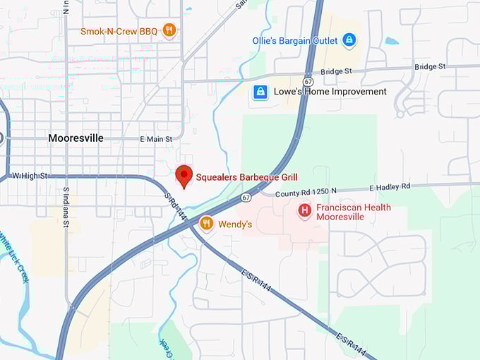 16. squealers barbeque grill map
