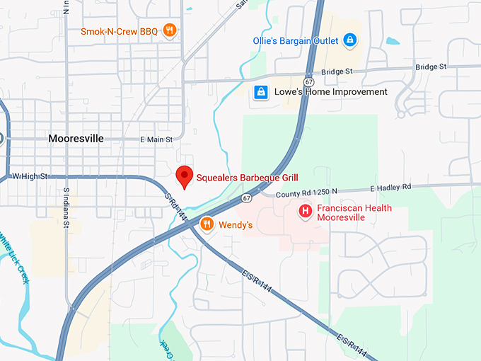 16. squealers barbeque grill map