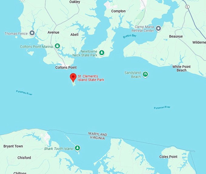 16. st. clement&rsquo;s island state park map