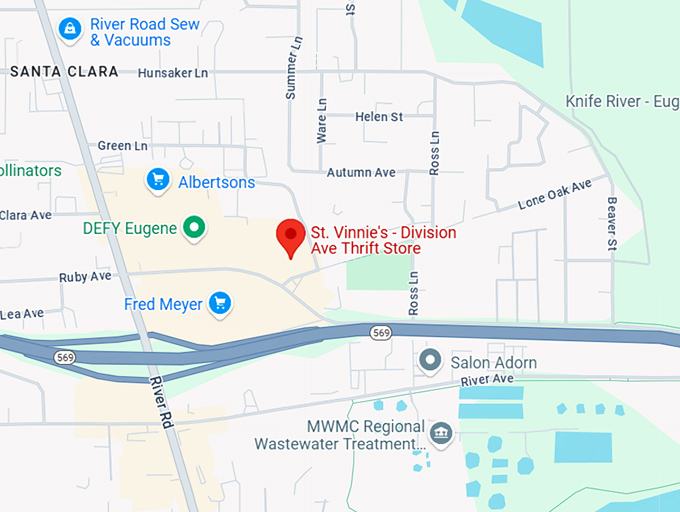 16. st. vinnie's division ave thrift store map