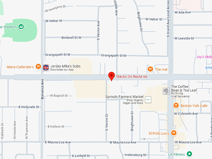 16. stacks on route 66 map