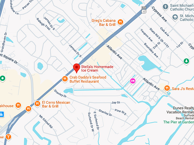 16. stella's homemade ice cream map