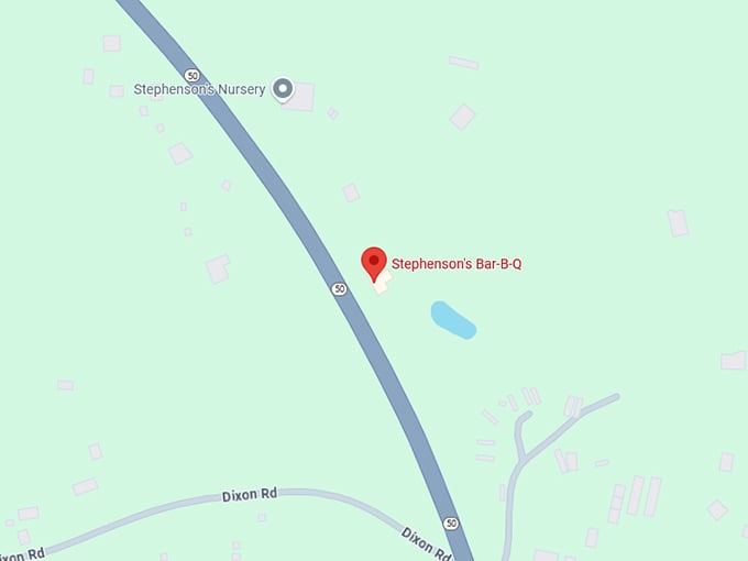 16. stephenson's bar b q map