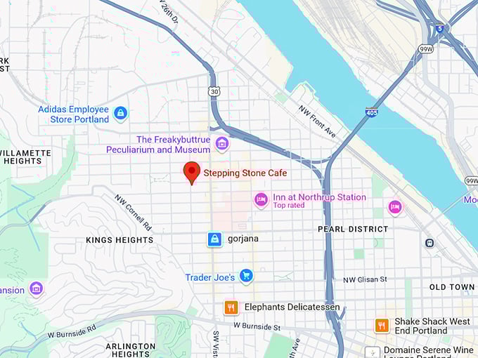 16. stepping stone cafe map