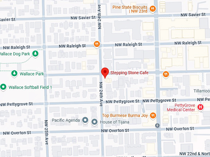 16. stepping stone cafe map