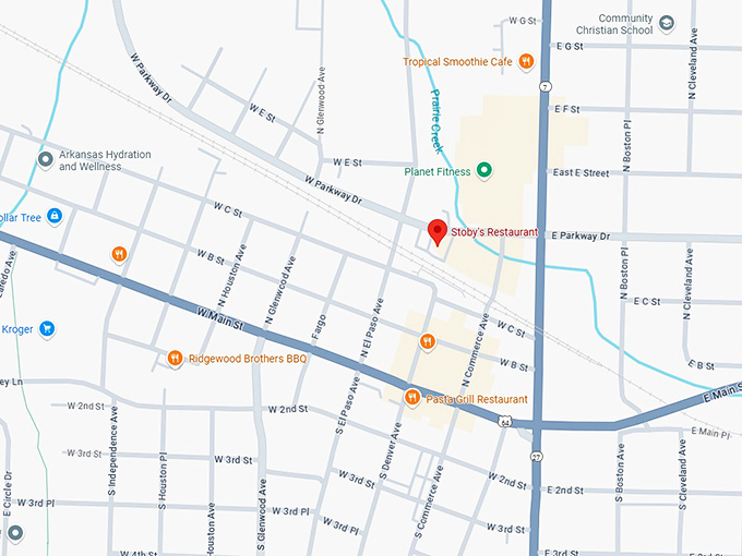 16. stoby's restaurant map