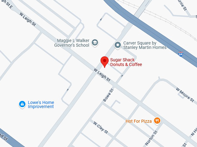 16. sugar shack donuts map