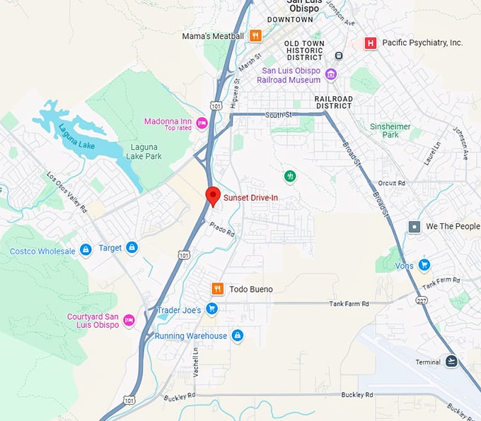 16. sunset drive in map