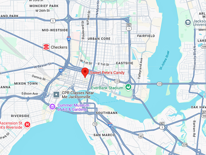 16. sweet pete's candy map