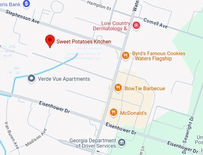 16. sweet potatoes kitchen map