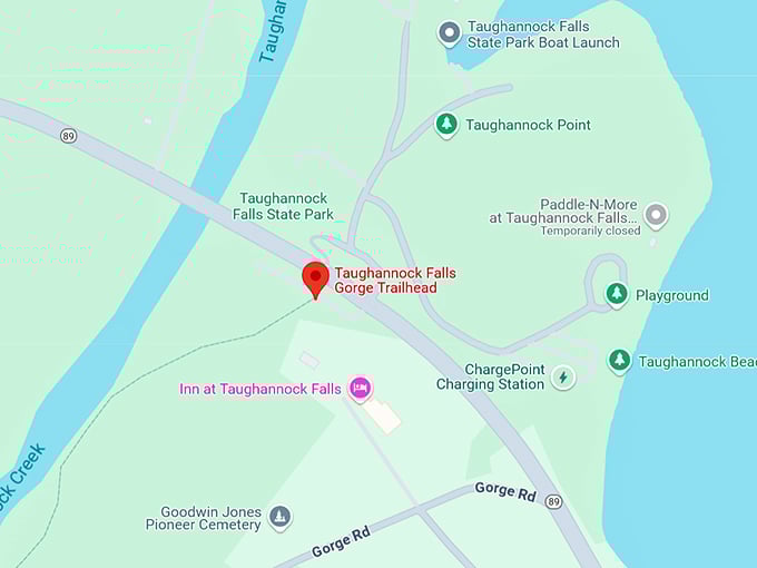 16. taughannock falls via gorge trail map