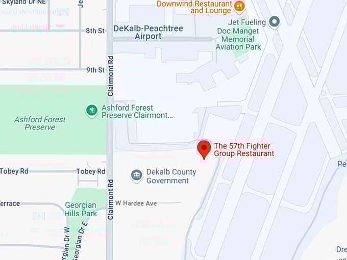 16. the 57th fighter group restaurant map