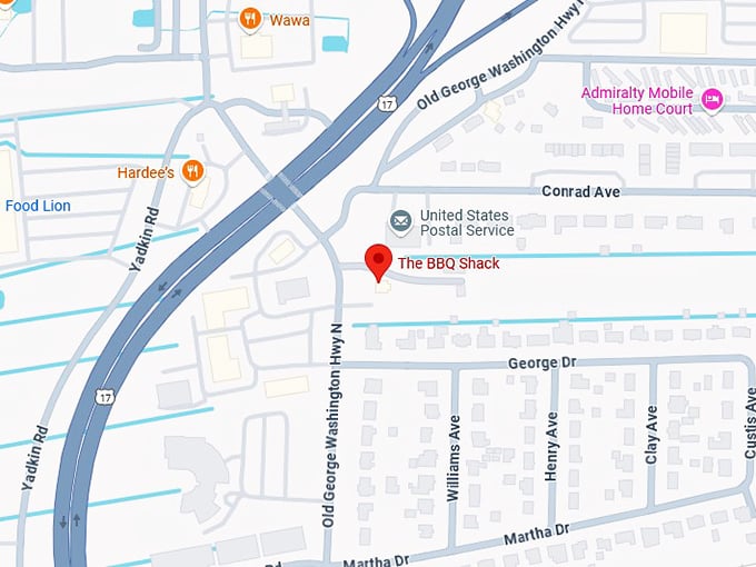 16. the bbq shack map