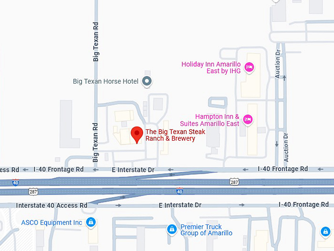 16. the big texan steak ranch & brewery map