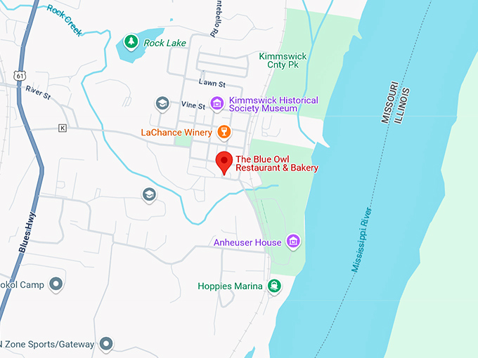 16. the blue owl restaurant & bakery map