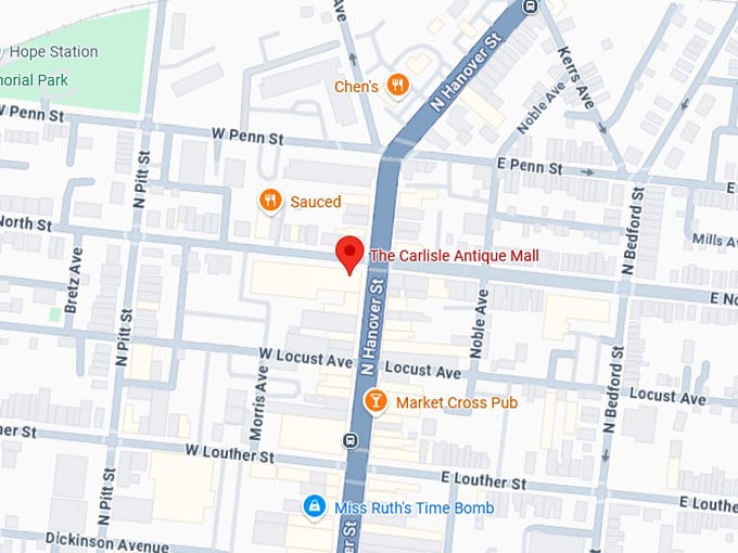 16. the carlisle antique mall map