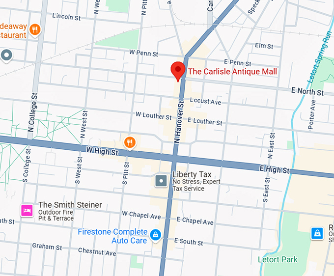 16. the carlisle antique mall map