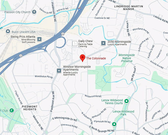 16. the colonnade map