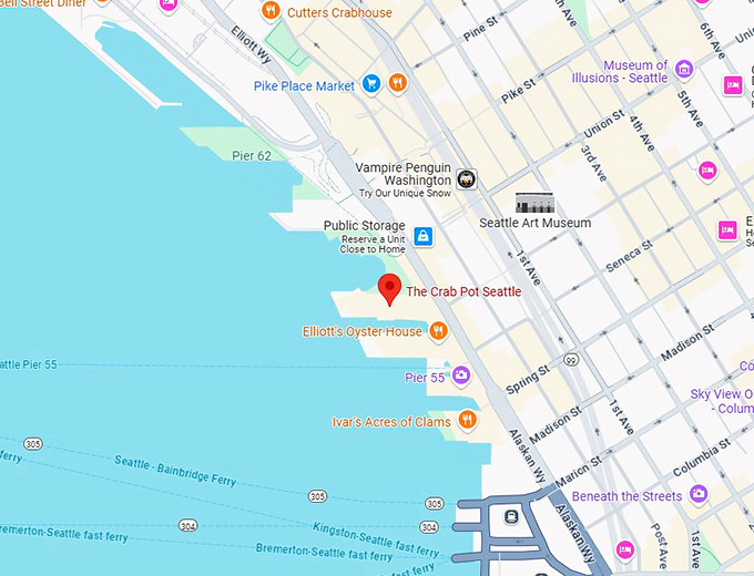 16. the crab pot seattle map