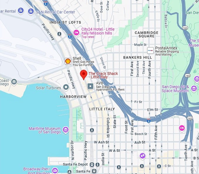 16. the crack shack little italy map
