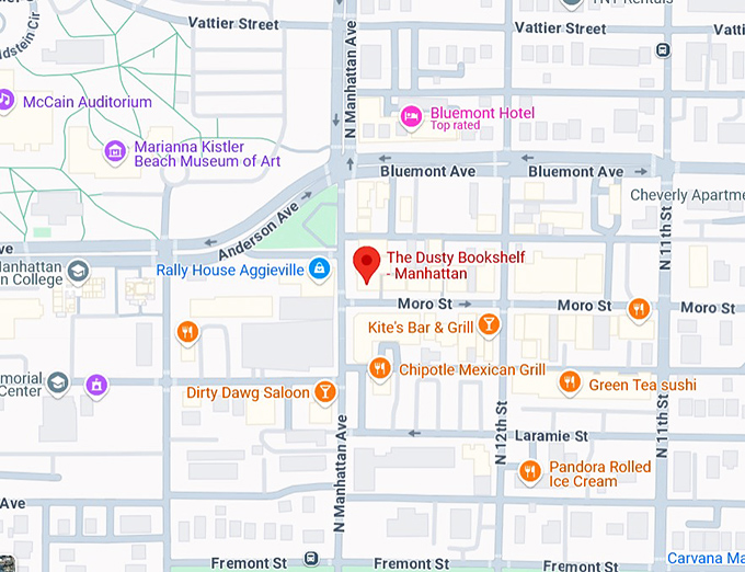 16. the dusty bookshelf manhattan map