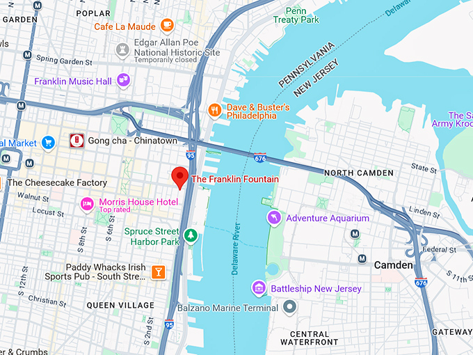 16. the franklin fountain map