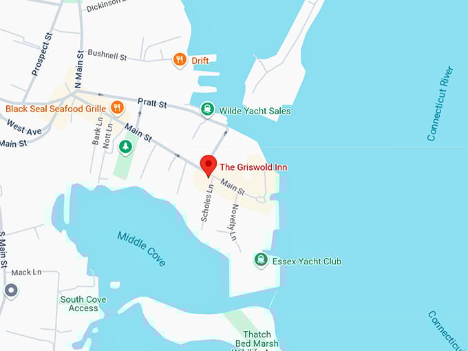 16. the griswold inn map