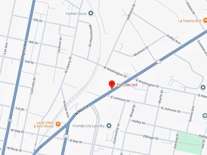 16. the little grill map