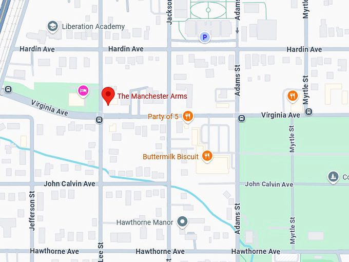 16. the manchester arms map