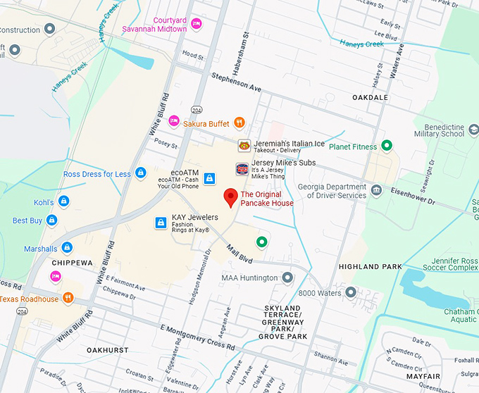 16. the original pancake house map
