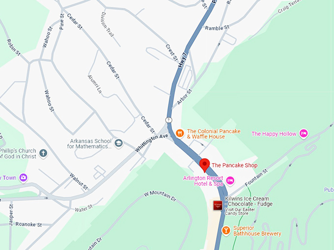 16. the pancake shop map