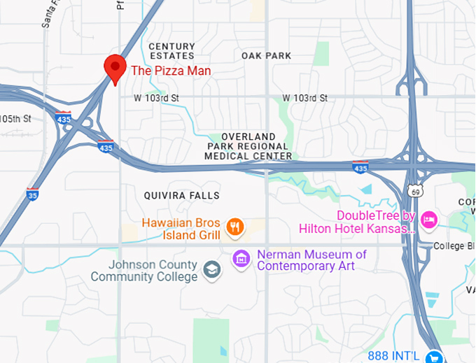 16. the pizza man map