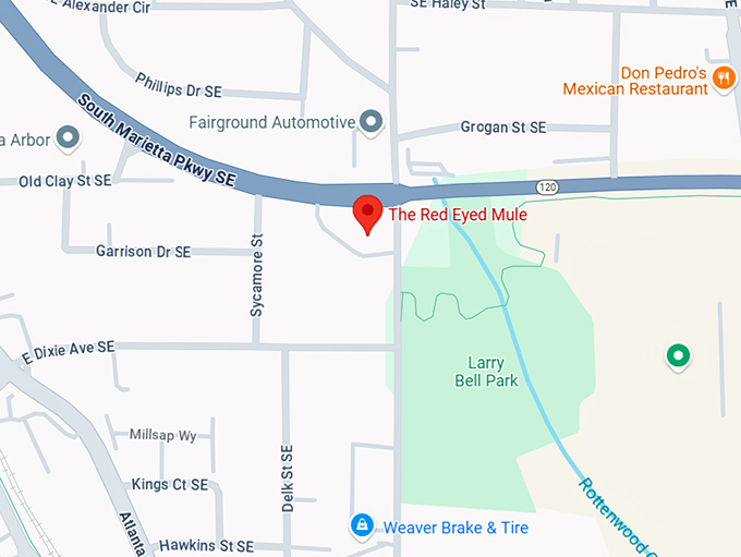 16. the red eyed mule map