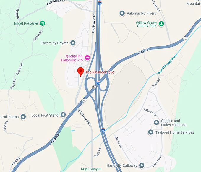 16. the ribshack que map