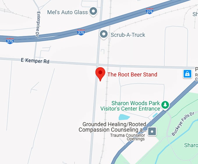 16. the root beer stand map