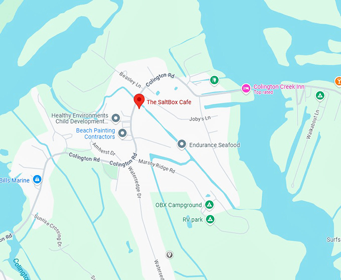 16. the saltbox cafe map