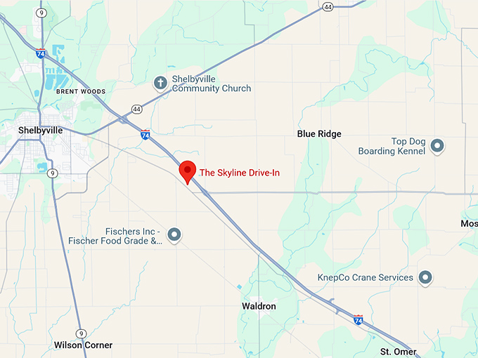 16. the skyline drive in map
